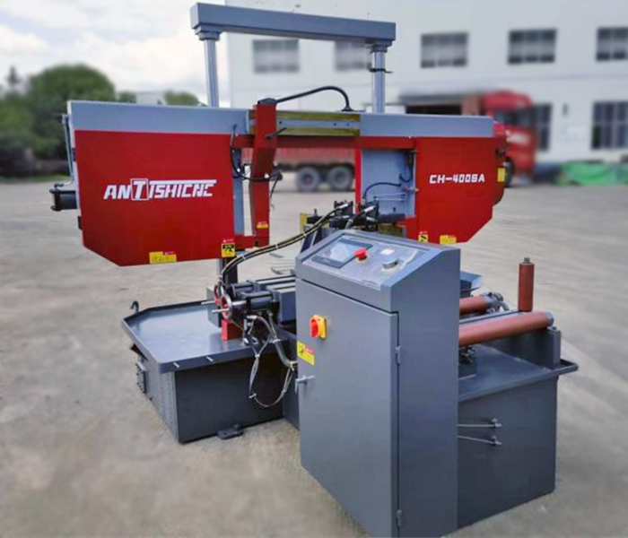 Fully automatic rotate angle band saw machine —— steel pipe cutting ...